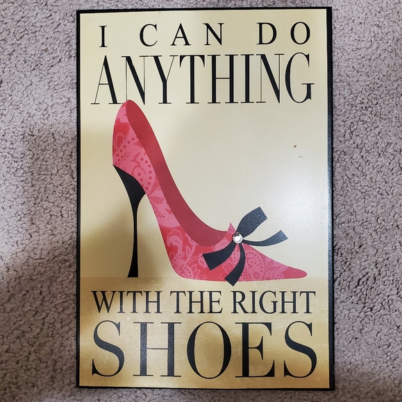 Accents | Cute Shoes Addict Sign | Poshmark